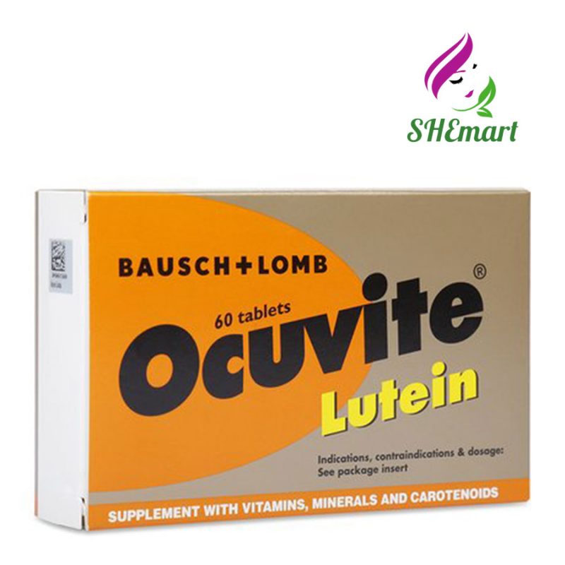 Bausch Lomb Ocuvite Lutein capsules, 3 capsules*20 tablets - SHEmart Global