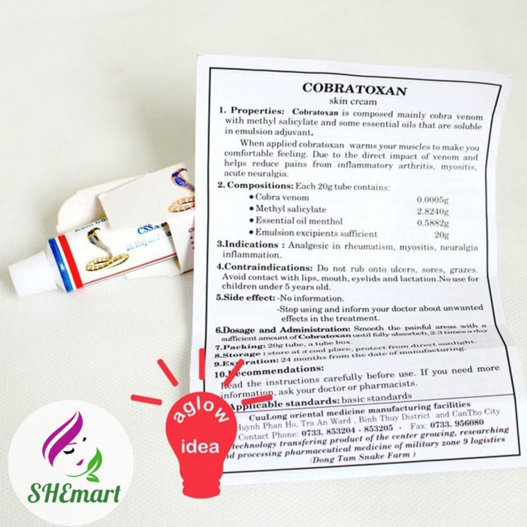 03 TUBES OF COBRATOXAN – COBRA SNAKE OINTMENT GEL (20G/ TUBE) - SHEmart ...