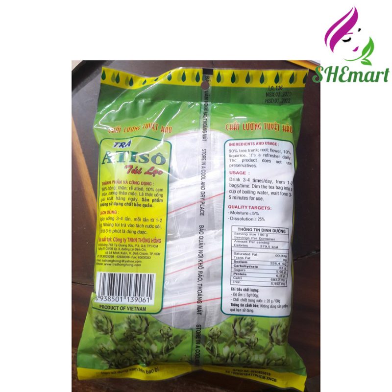 Vinh Tien Artichoke Tea Bags 200gr – Free ship - SHEmart Global