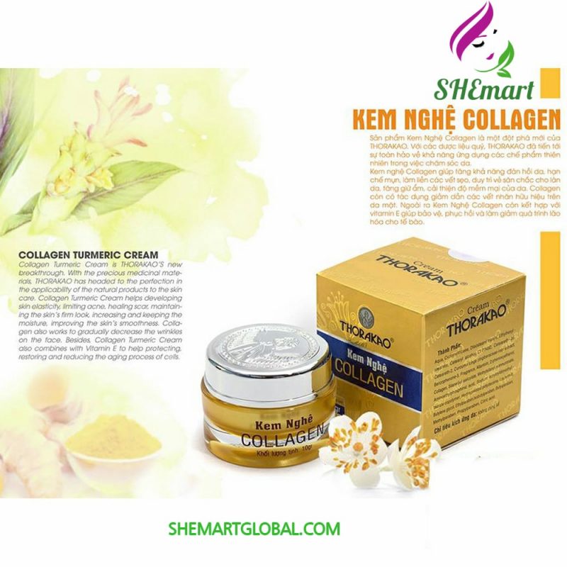 Thorakao Collagen Curcuma Cream Acne Freckles - SHEmart Global