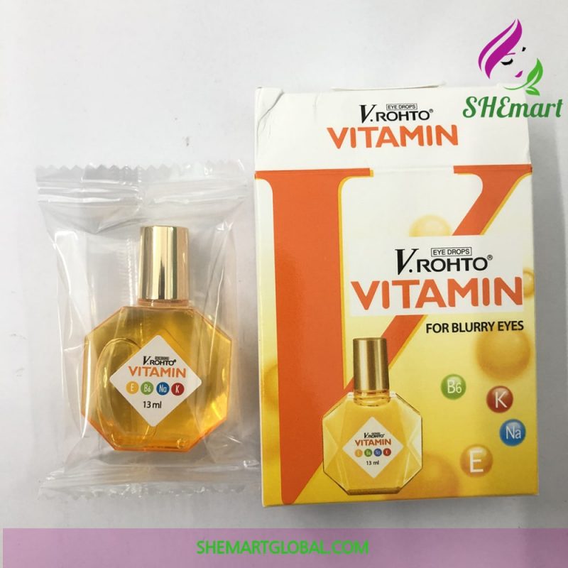 New V.Rohto Vitamin Eye Drops For Blurry Eyes 12ml - SHEmart Global