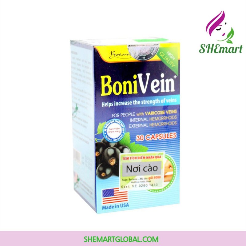 Combo 2 boxes Bonivein Increases The Strength Veins, Anti-Hemorrhoid 30 ...