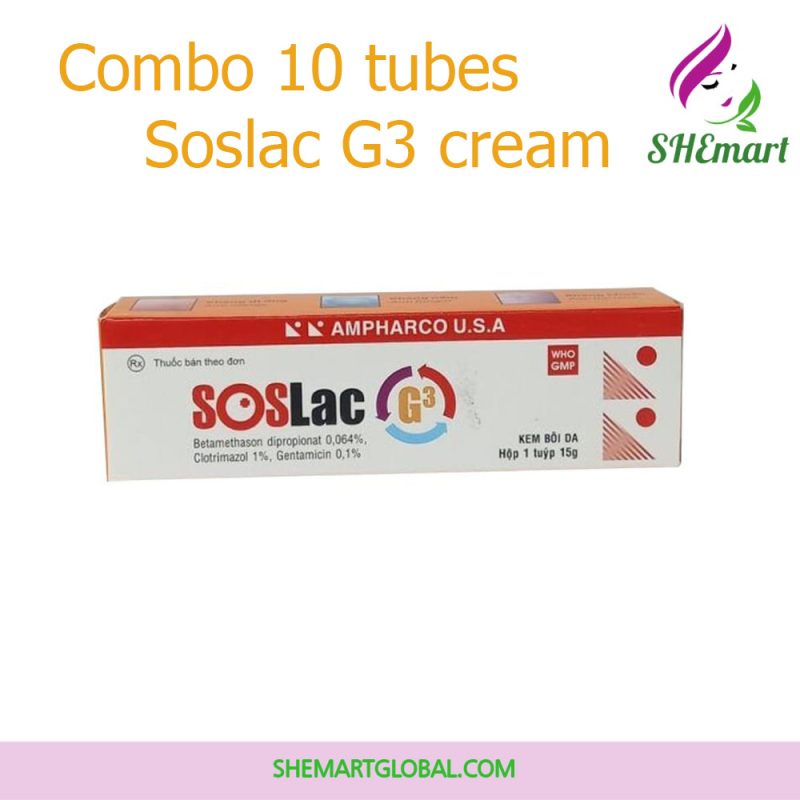 Soslac G3 cream Treat allergic skin diseases such eczema, dermatitis ...