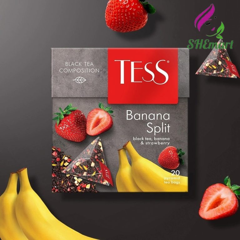 Tess Banana Split Tea – Tess black tea with strawberry banana flavor 20 ...