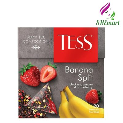 Tess Banana Split Tea – Tess black tea with strawberry banana flavor 20 ...